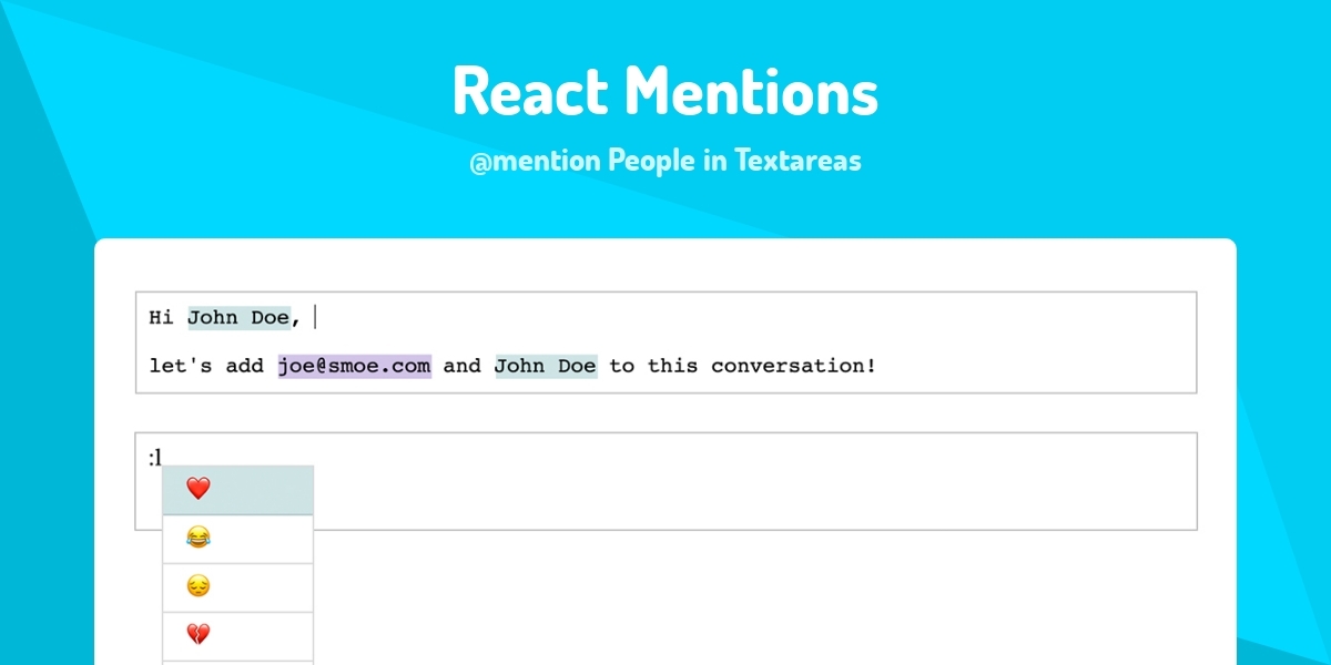 React Mentions Mention People In Textareas Made With React Js